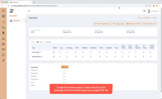 Welding project software - WeldTrace